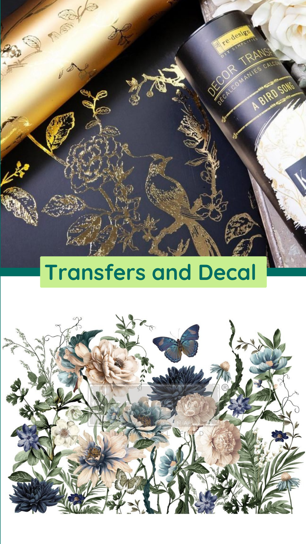 Furniture Transfers & Decorative Decals for Crafts - Craft Rooms